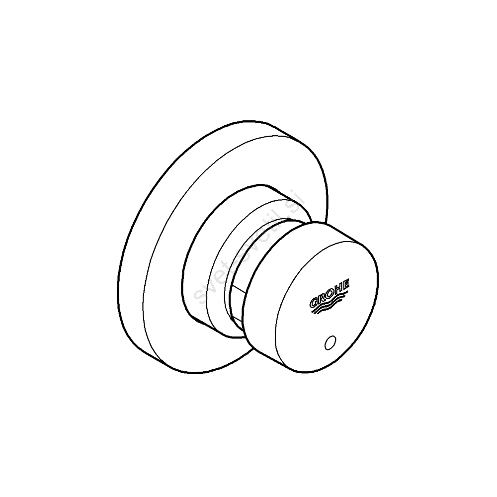 GROHE 36268000-Samozapiralni prehodni ventil EUROECO COSMOPOLITAN T DN ...