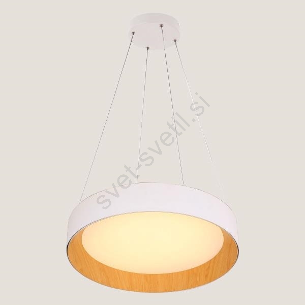 LED Lestenec na vrvici LED/30W/230V 3000K bela/hrast | Svet svetil