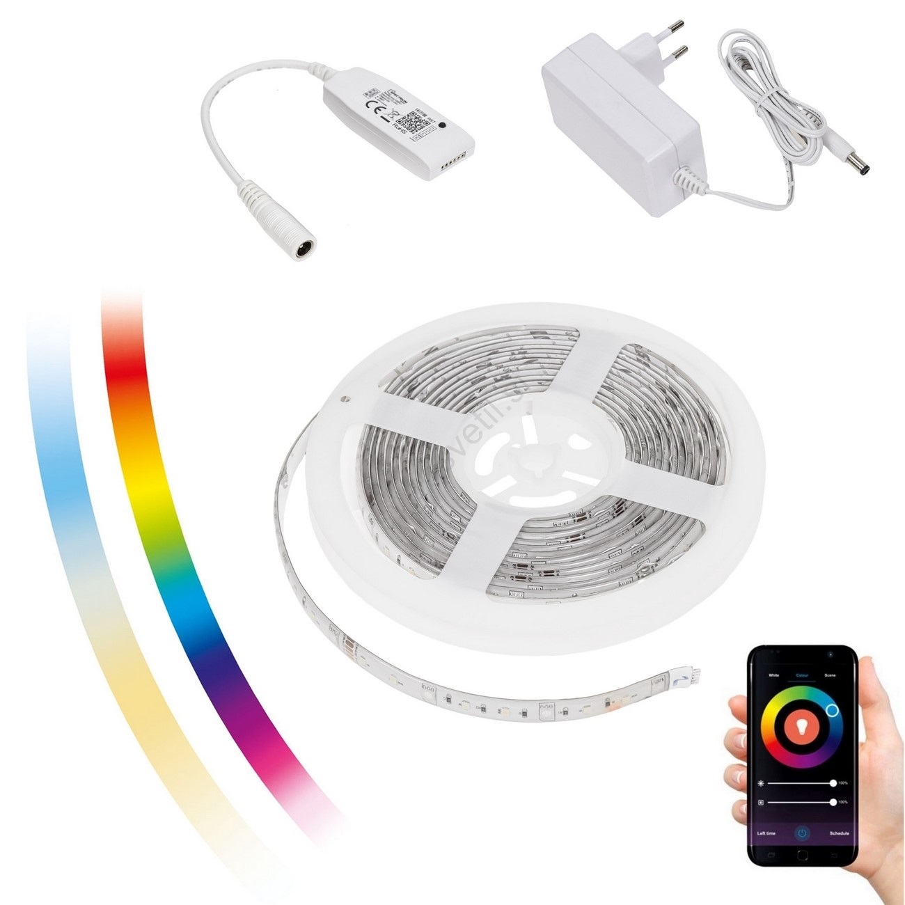 LED RGBW Zatemnitveni trak LED/17W/230V 5m 3000-6000K IP44 Wi-Fi Tuya ...