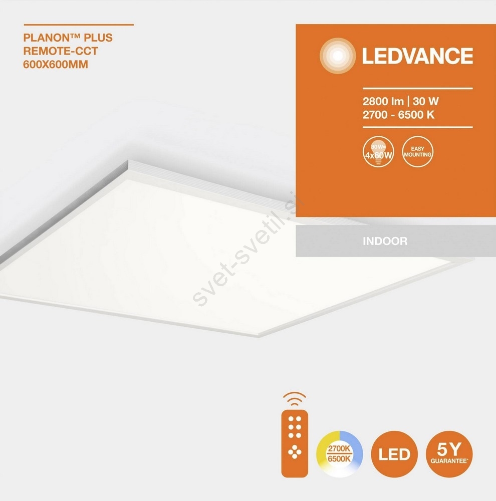 Ledvance - LED Zatemnitveni panel PLANON PLUS LED/30W/230/12V + daljinski upravljalnik | Svet svetil