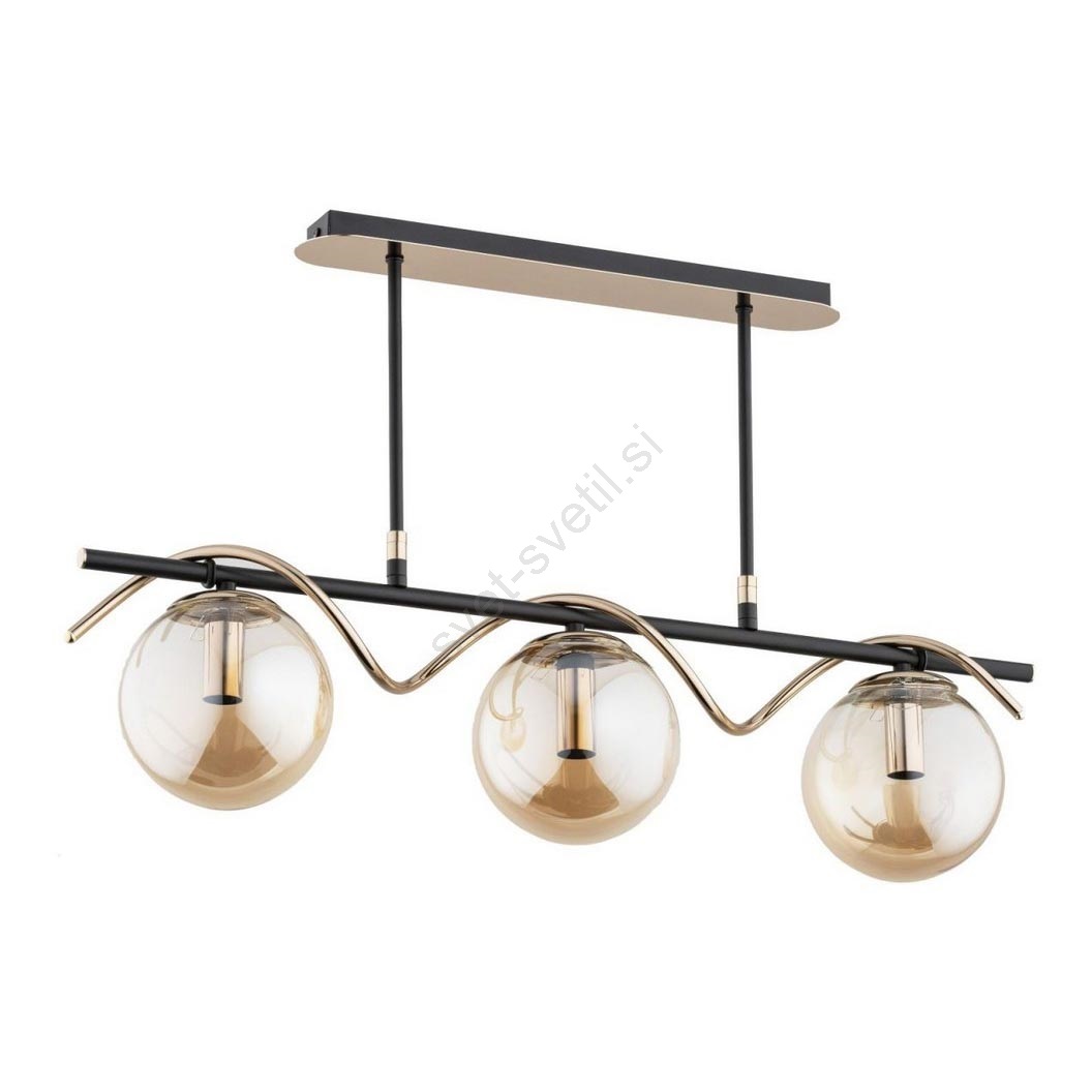 Lestenec na drogu VARNA 3xE14/40W/230V zlata | Svet svetil