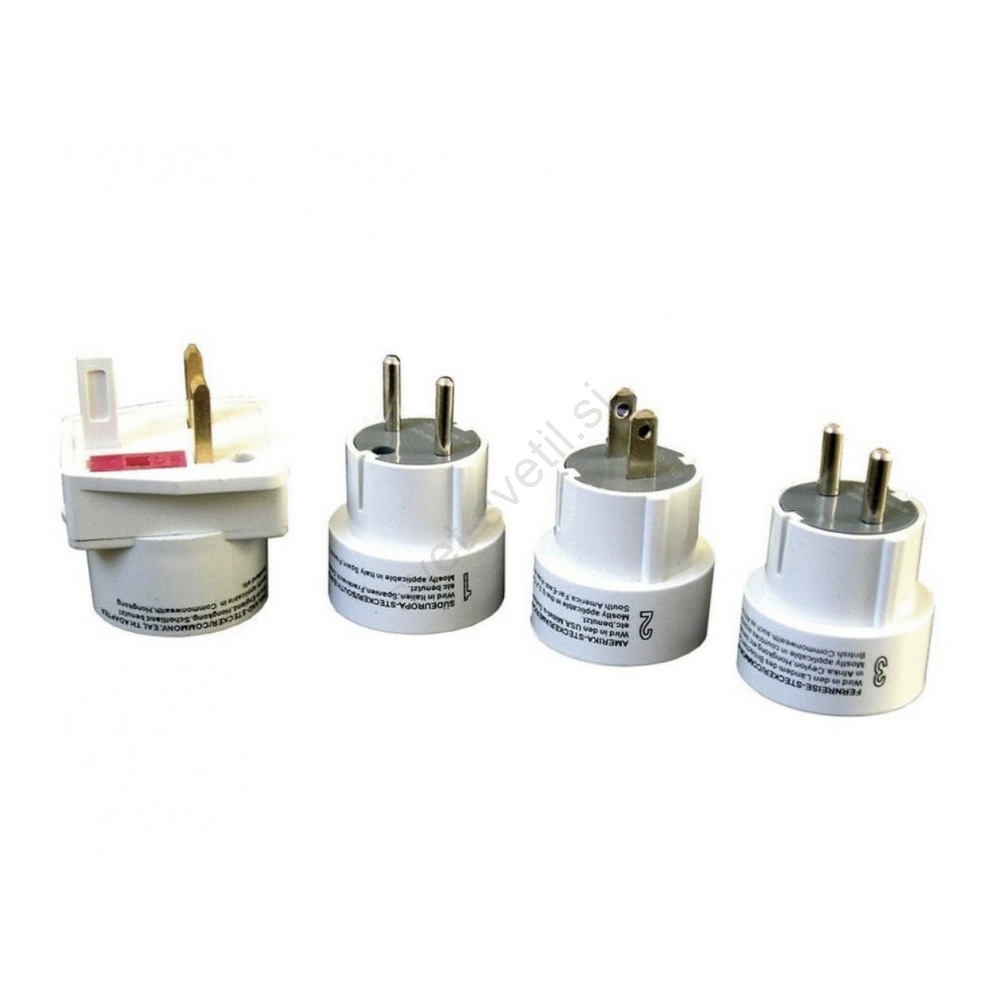 Solight PA21 - Potovalni adapter zložljiv | Svet svetil