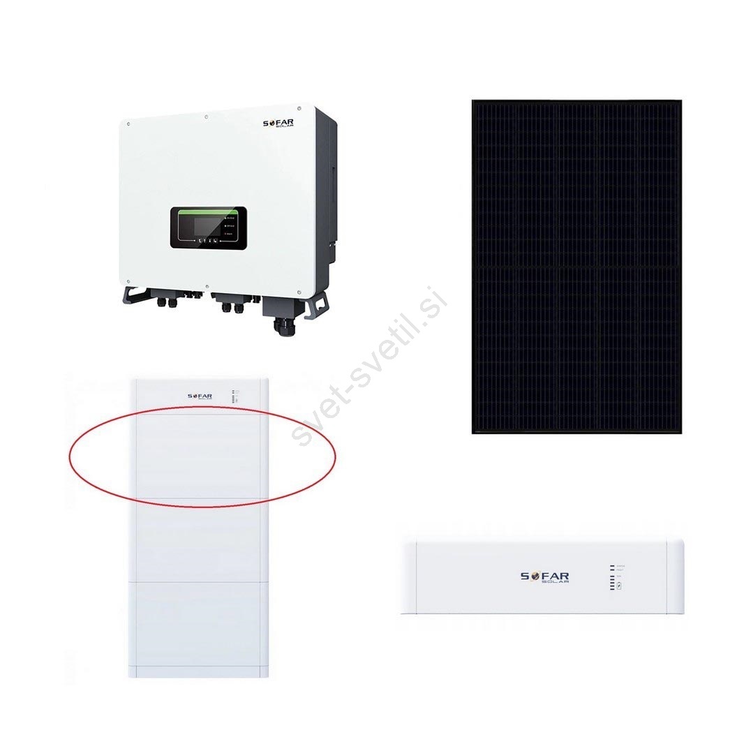 Zunanji komplet SOFAR Solar-20kWp RISEN Full Black+20kW SOLAX ...
